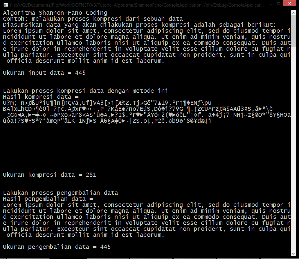 Algoritma Shannon-Fano Coding | PIPTOOLS